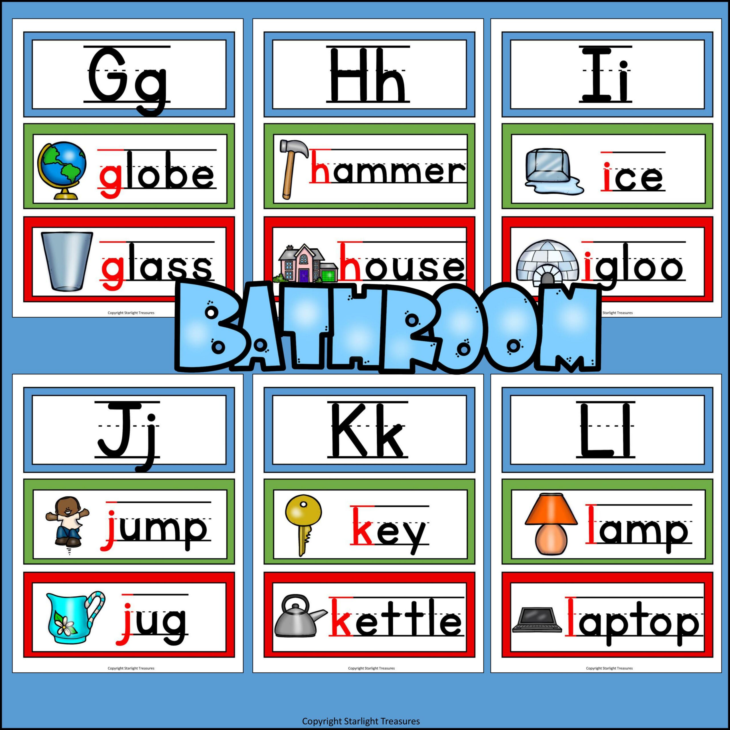 Alphabet Word Wall - My House Theme - A-Z Word Wall | Made By Teachers