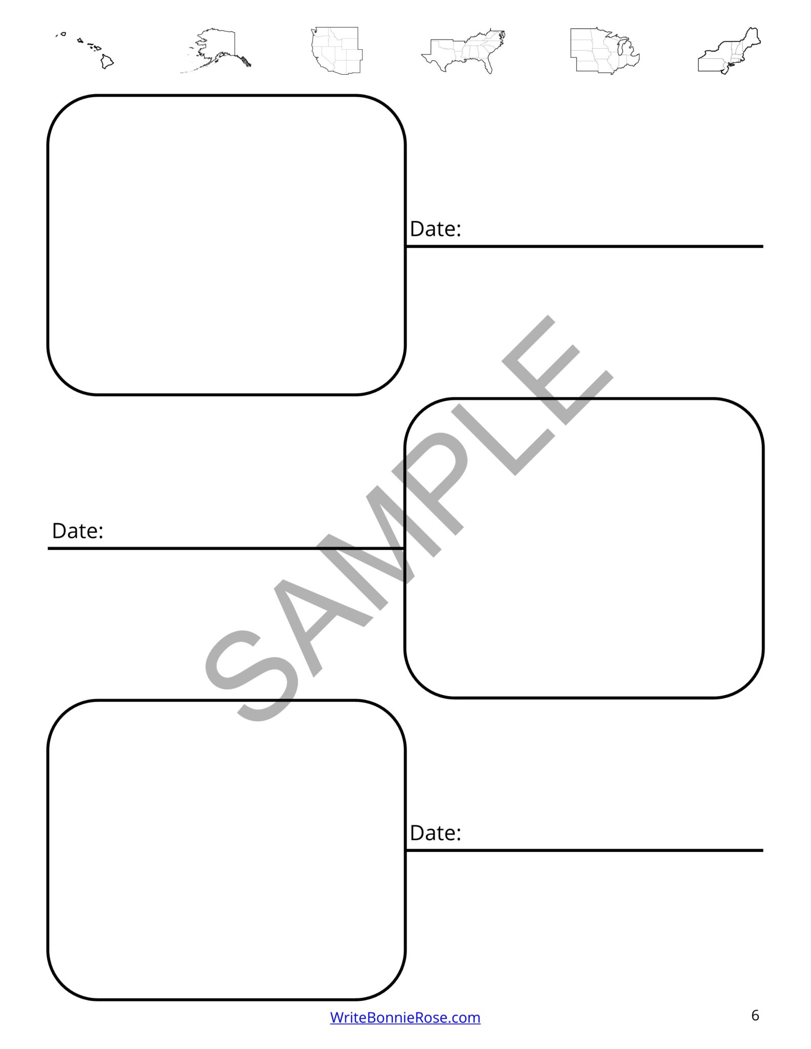 State Report Templates: United States History & Geography | Made By ...