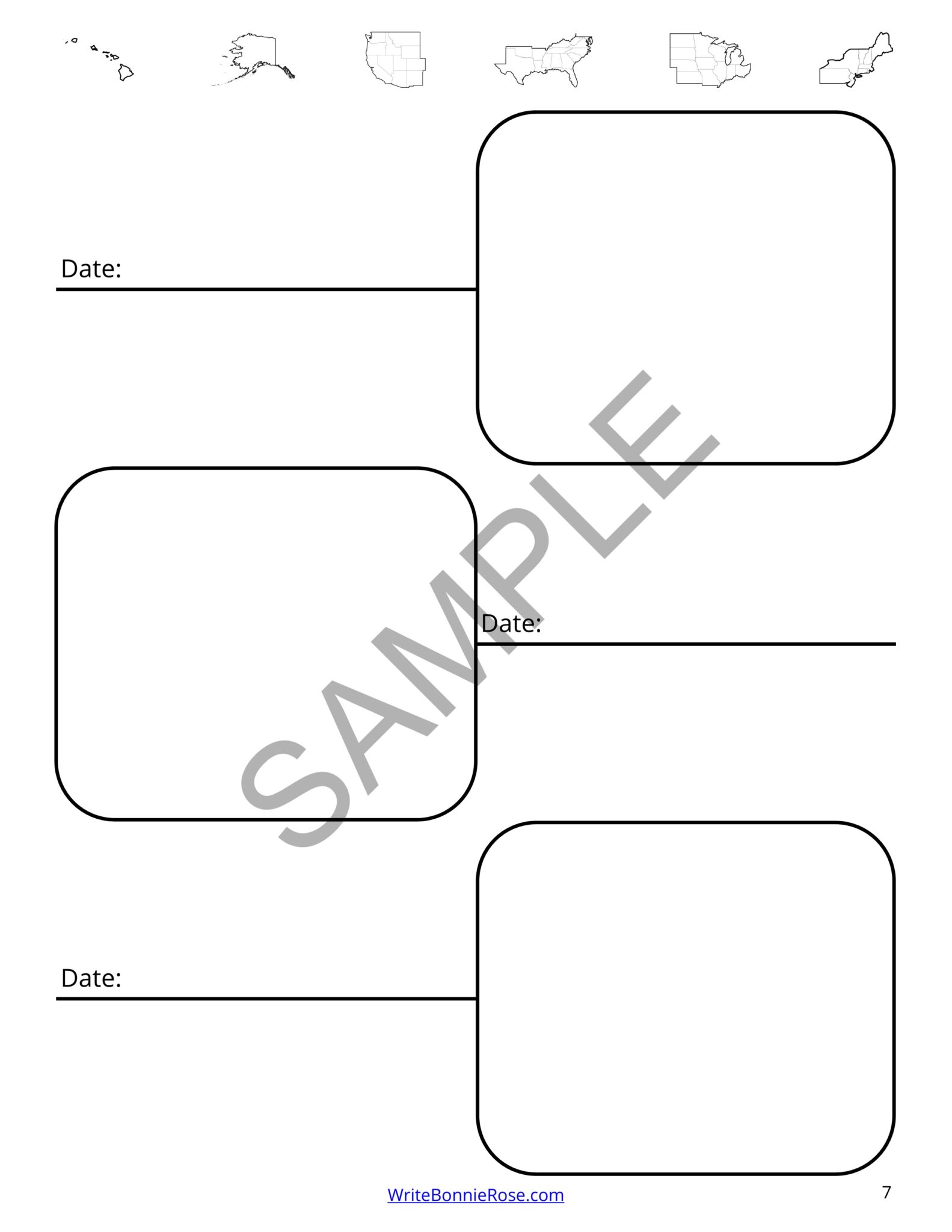 State Report Templates: United States History & Geography | Made By ...