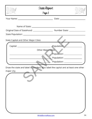 State Report Templates: United States History & Geography | Made By ...