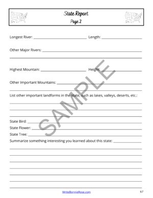 State Report Templates: United States History & Geography | Made By ...