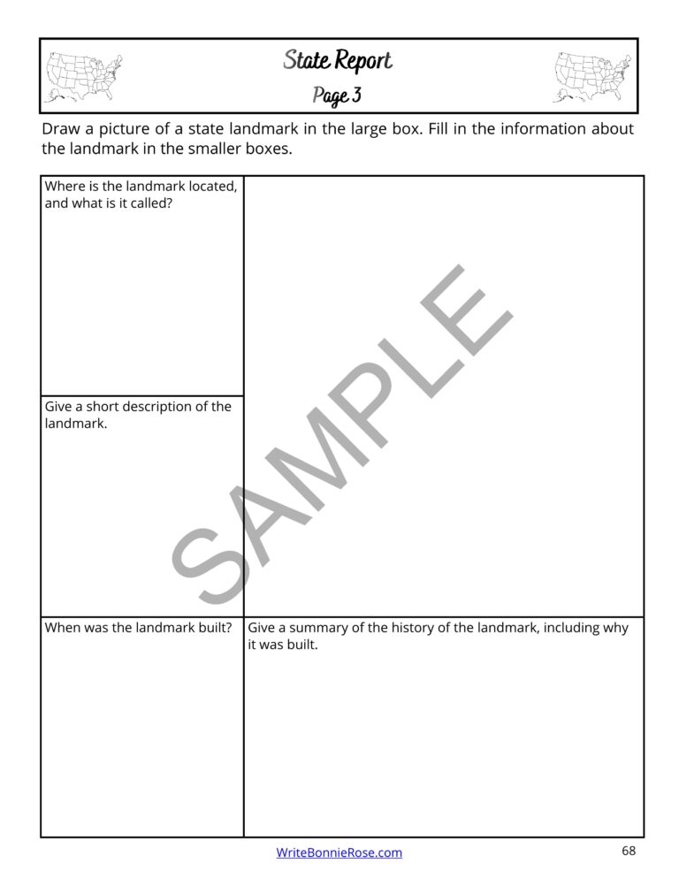 State Report Templates: United States History & Geography | Made By ...