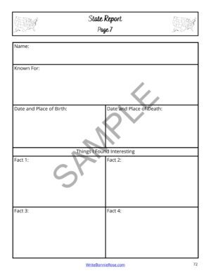 State Report Templates: United States History & Geography | Made By ...
