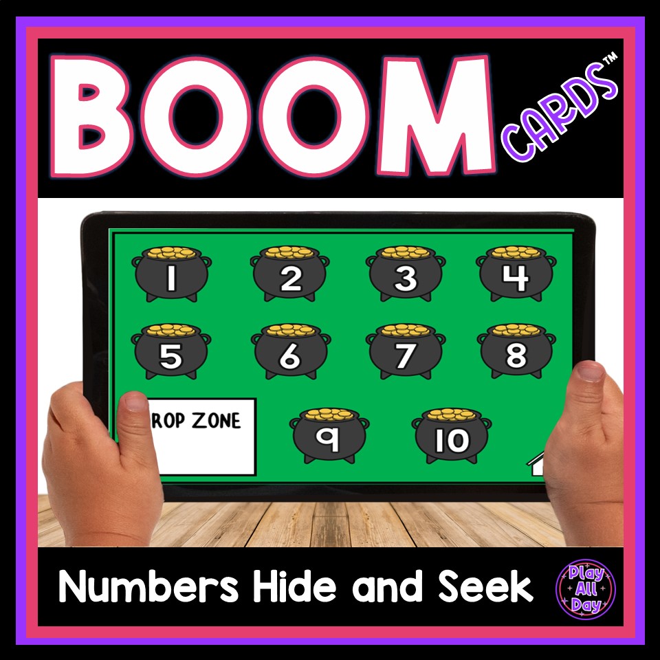 St Patricks Day Hide And Seek Numbers Boom Cards™ Made By Teachers 1402