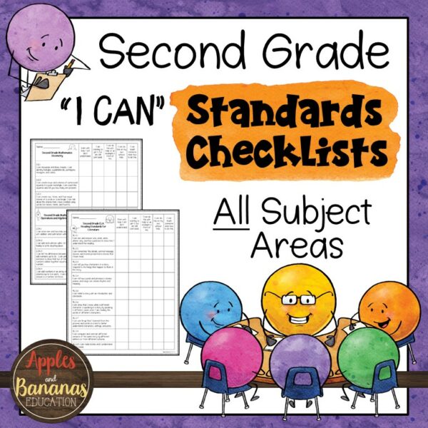 Second Grade Standards Checklist | Made By Teachers