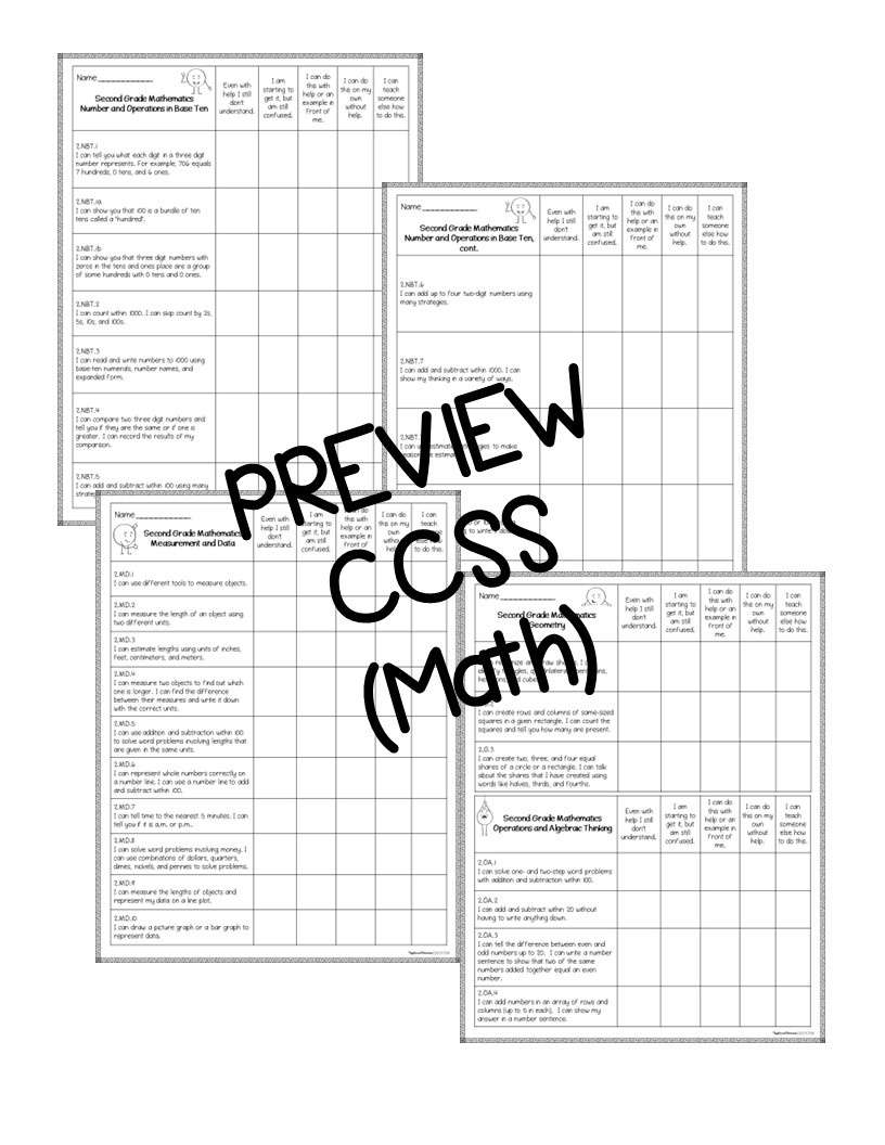 Second Grade Standards Checklist Made By Teachers second-grade-standards-checklist-made-by-teachers