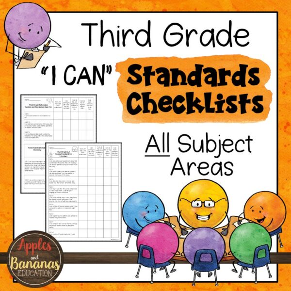 Third Grade Standards Checklist | Made By Teachers