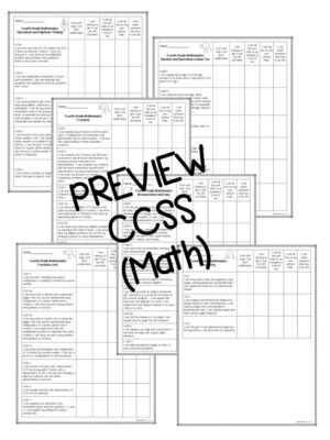 Fourth Grade Standards Checklist | Made By Teachers