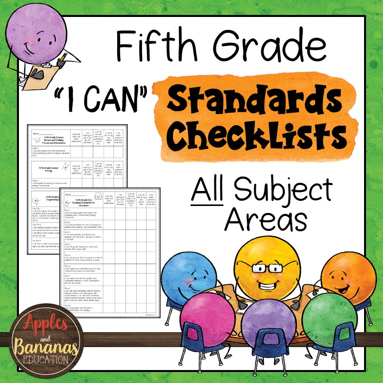 Fifth Grade Standards Checklist Made By Teachers Fifth Grade Standards Checklist Made By Teachers