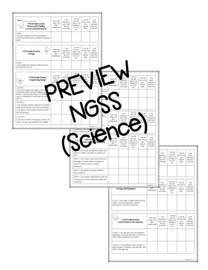 Fifth Grade Standards Checklist | Made By Teachers