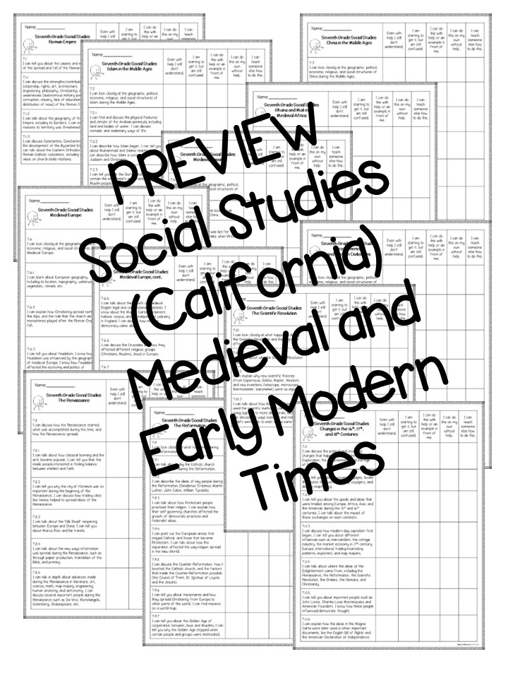 Seventh Grade Standards Checklist | Made By Teachers