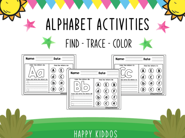 Alphabet Activities: Find -Trace - Color | Made By Teachers