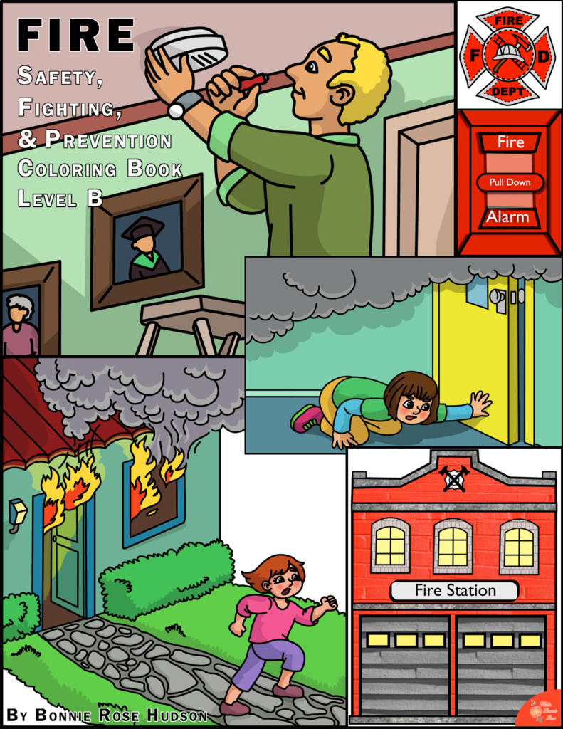 Fire Safety, Fighting, and Prevention Coloring Book-Level B | Made By ...