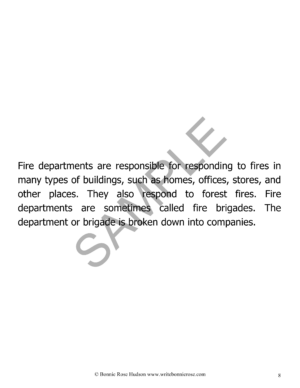 Fire Safety, Fighting, and Prevention Coloring Book-Level B - Made By ...