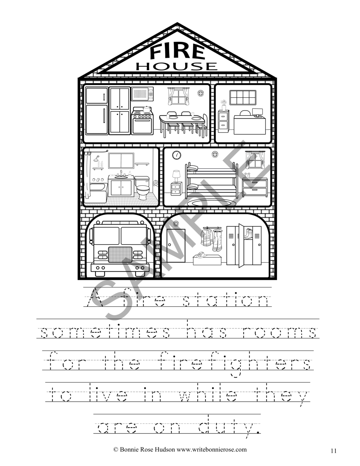 Fire Safety, Fighting, and Prevention Coloring Book-Level B - Made By ...