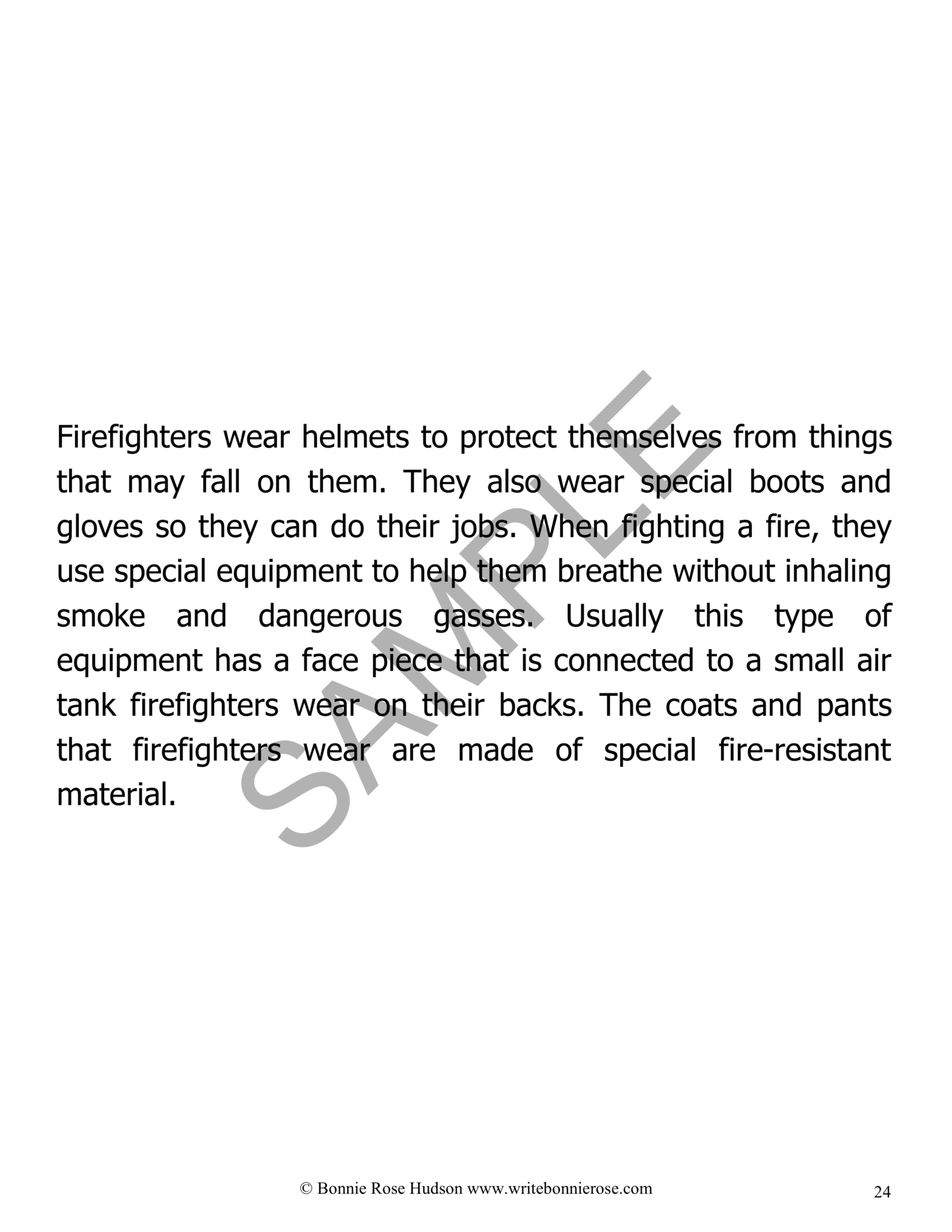 Fire Safety, Fighting, and Prevention Coloring Book-Level B - Made By ...