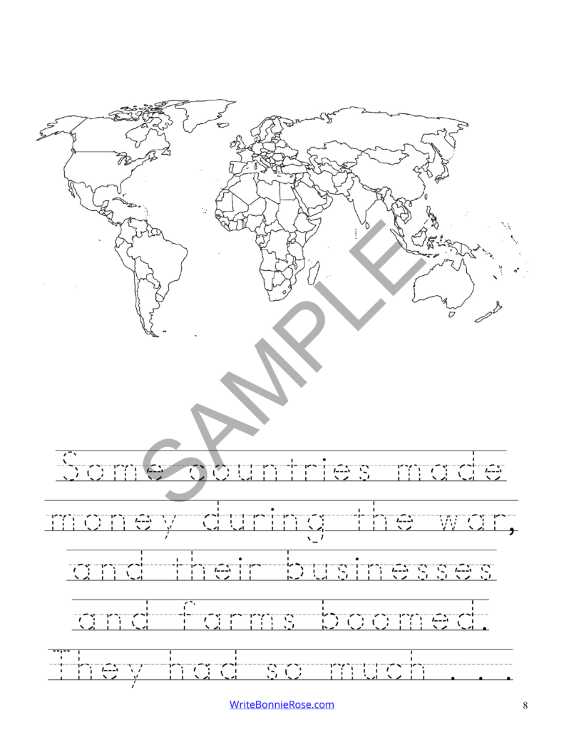 Story of the 1930s in America Coloring Book-Level B | Made By Teachers