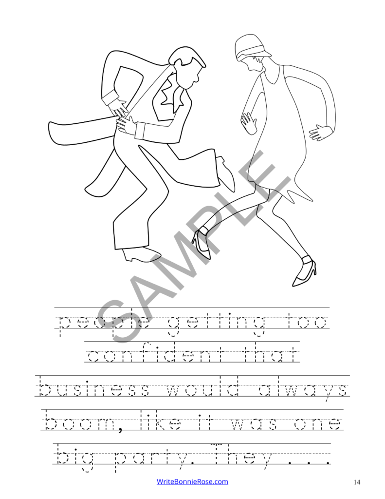 Story of the 1930s in America Coloring Book-Level B | Made By Teachers