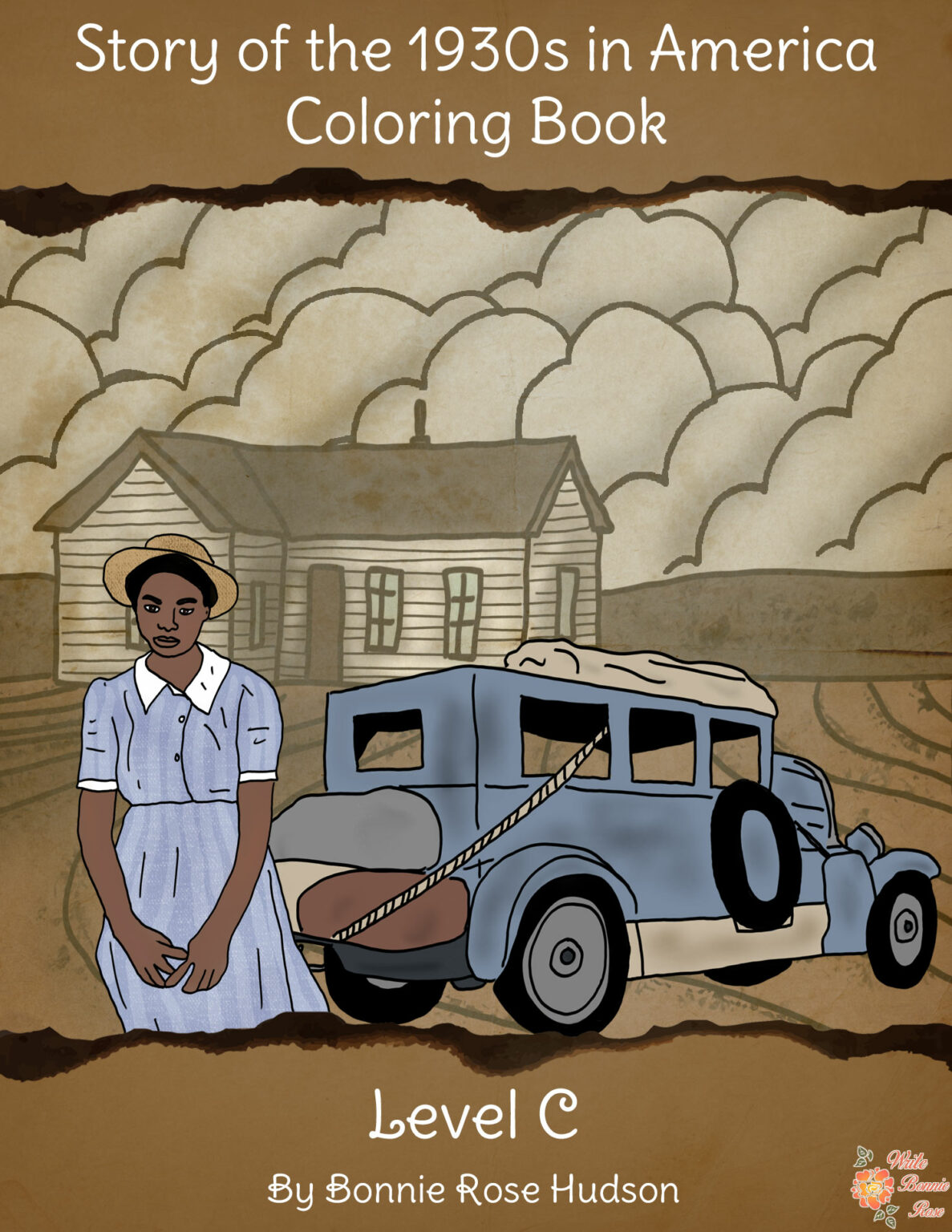 Story of the 1930s in America Coloring Book-Level C | Made By Teachers