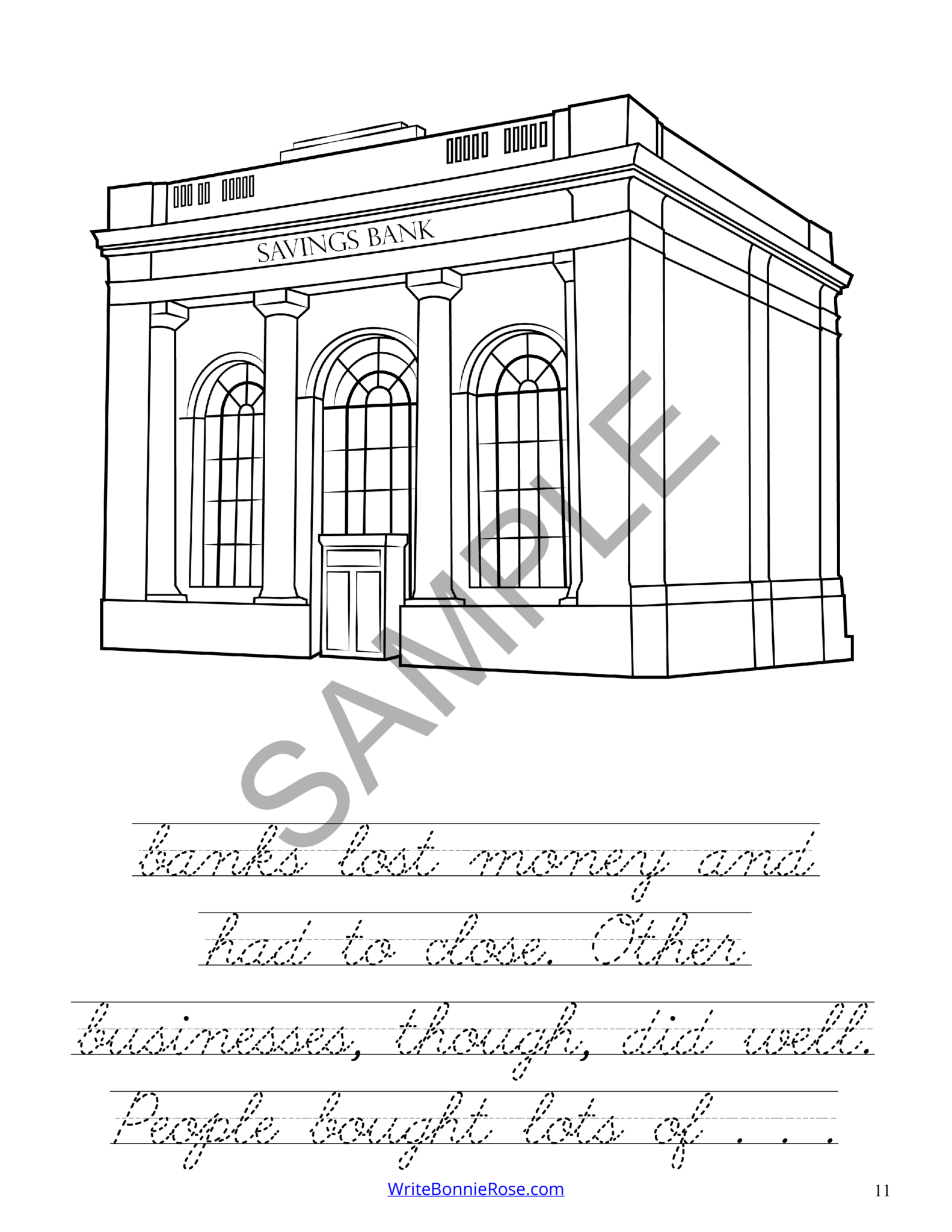 Story of the 1930s in America Coloring Book-Level C | Made By Teachers