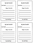 Printable Task Checklist Template for Students | Made By Teachers
