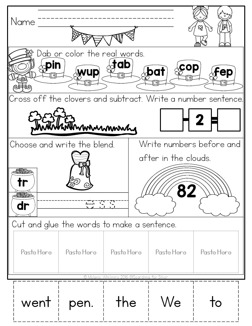 March Morning Work {Kindergarten} | Made By Teachers