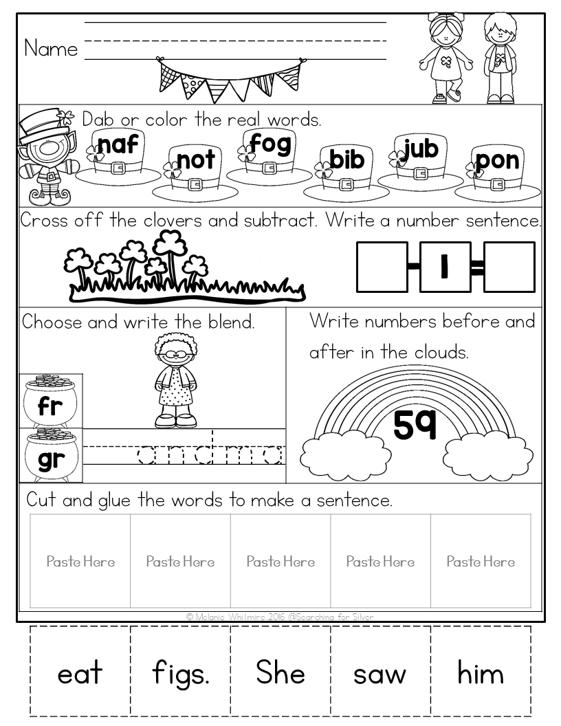 March Morning Work {Kindergarten} | Made By Teachers