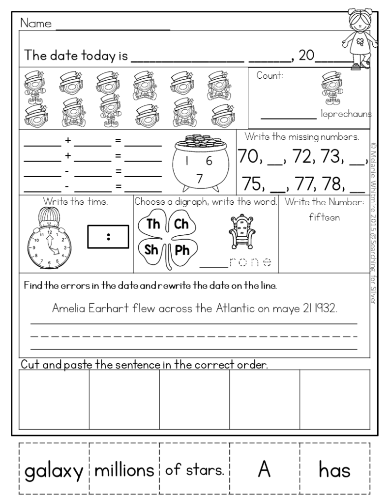 March Morning Work {1st Grade} | Made By Teachers
