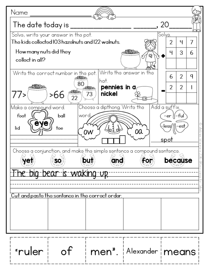 March Morning Work {2nd Grade} | Made By Teachers