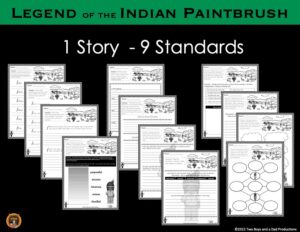 Legend of the Indian Paintbrush Standards Support Worksheets Grade 3 ...