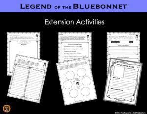 Legend of the Bluebonnet Literature Standards Support Worksheets Grade ...