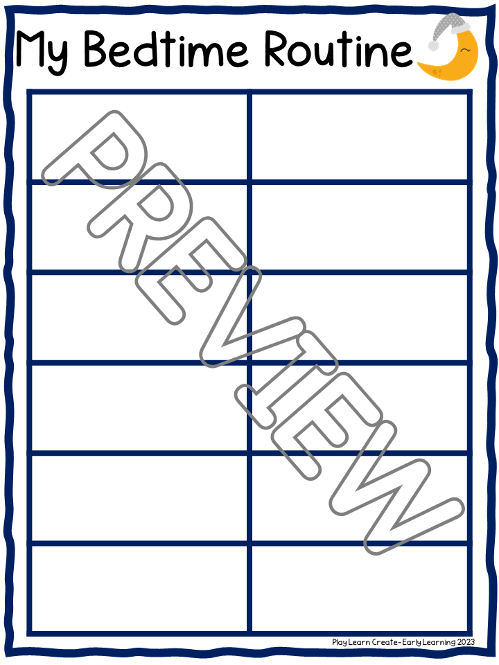 Bedtime Social Skills Story and Routine Chart | Made By Teachers