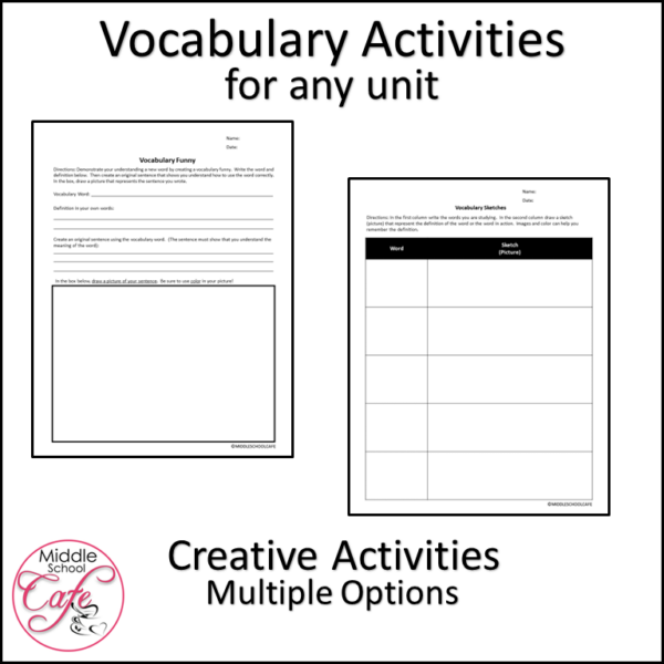 Vocabulary Activities For Any Unit | Made By Teachers