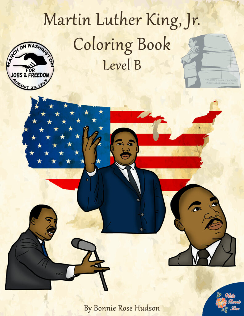 Martin Luther King, Jr. Coloring Book-Level B | Made By Teachers