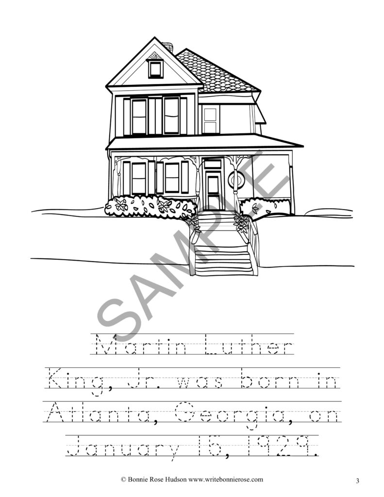 Martin Luther King, Jr. Coloring Book-Level B | Made By Teachers