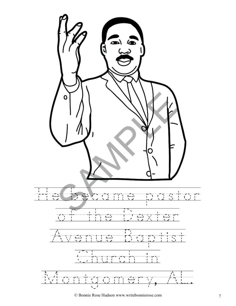 Martin Luther King, Jr. Coloring Book-Level B | Made By Teachers