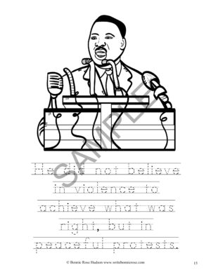 Martin Luther King, Jr. Coloring Book-Level B | Made By Teachers