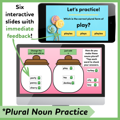 The y to i Rule - Google Slides Presentation Spelling Lesson | Made By ...