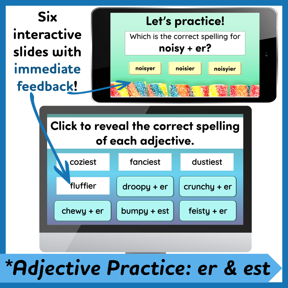 The y to i Rule - Google Slides Presentation Spelling Lesson | Made By ...