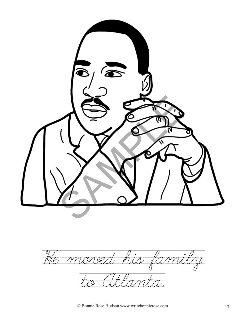 Martin Luther King, Jr. Coloring Book-Level C | Made By Teachers
