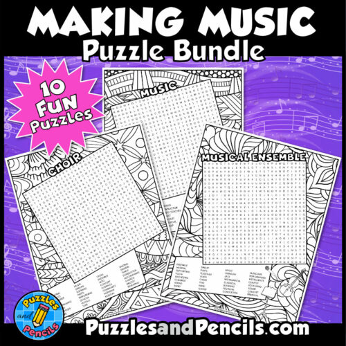 Holiday Songs Word Search Puzzle Activity Page with Coloring ...