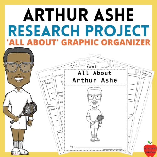 Arthur Ashe All-About Research Project Graphic Organizer | Biography ...