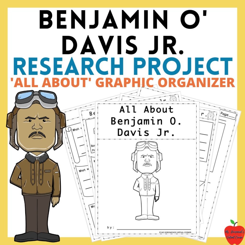 Benjamin O. Davis Jr. All-About Research Project Graphic Organizer ...