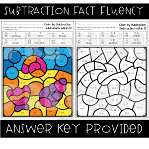 Summer Addition and Subtraction to 20 Color by Code BUNDLE | Made By ...