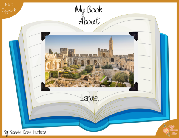 My Book About Israel with Print Copywork | Made By Teachers