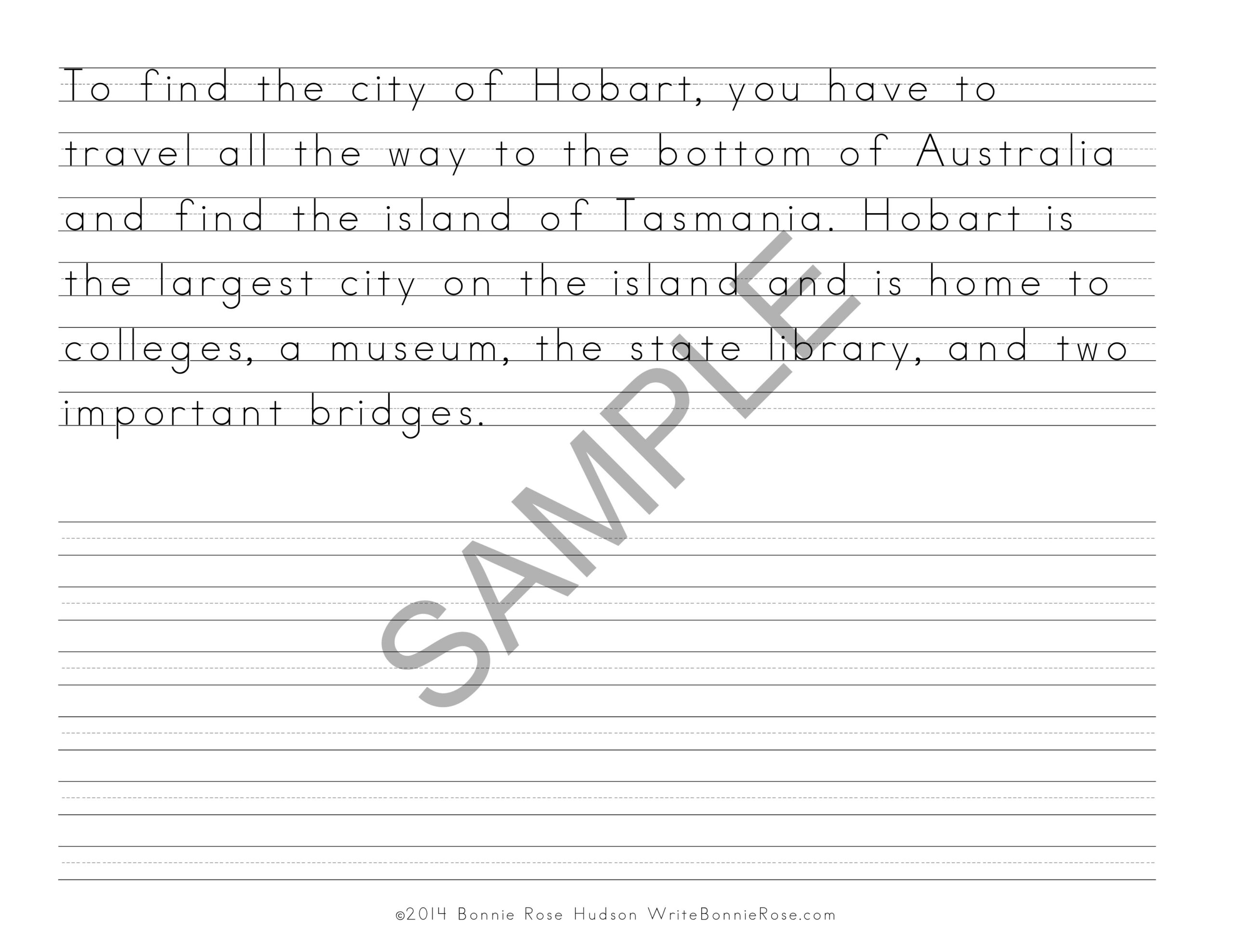 My Book About Australia with Print Copywork | Made By Teachers