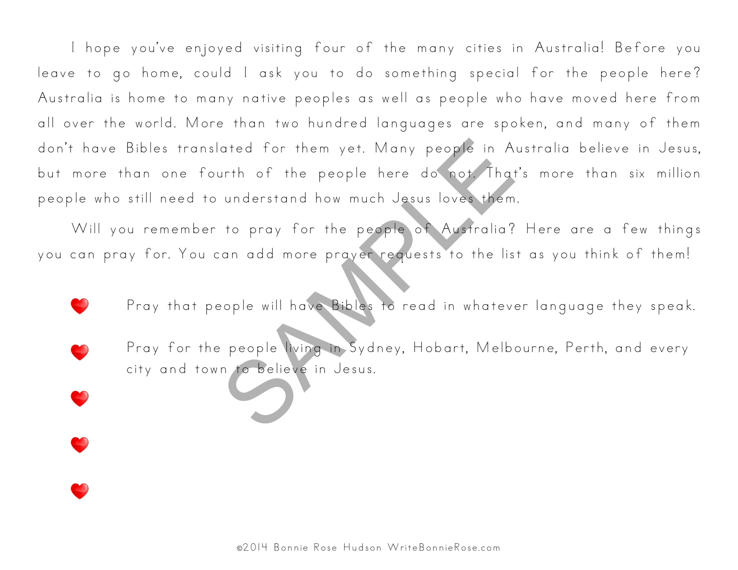 My Book About Australia with Print Copywork | Made By Teachers