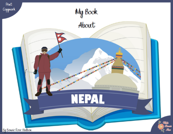 My Book About Nepal with Print Copywork | Made By Teachers