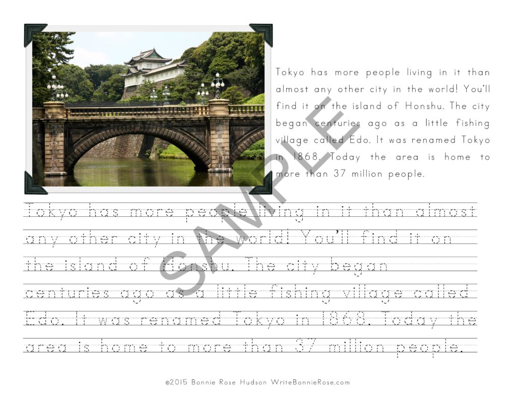 My Book About Japan with Print Copywork | Made By Teachers