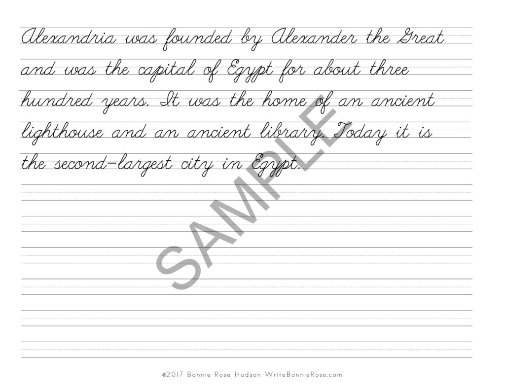 My Book About Egypt with Cursive Copywork | Made By Teachers